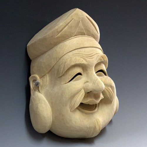 Yamato Budogu | Wood Mask of Japanese God Ebisu